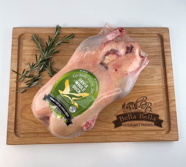 Air-Chilled Orvia Whole Duck, Frozen 4.75-5 LB average | Bella Bella ...